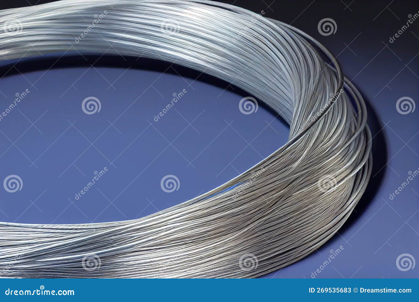 Aluminum Wire Coil Illustration Generative AI Stock Illustration ...