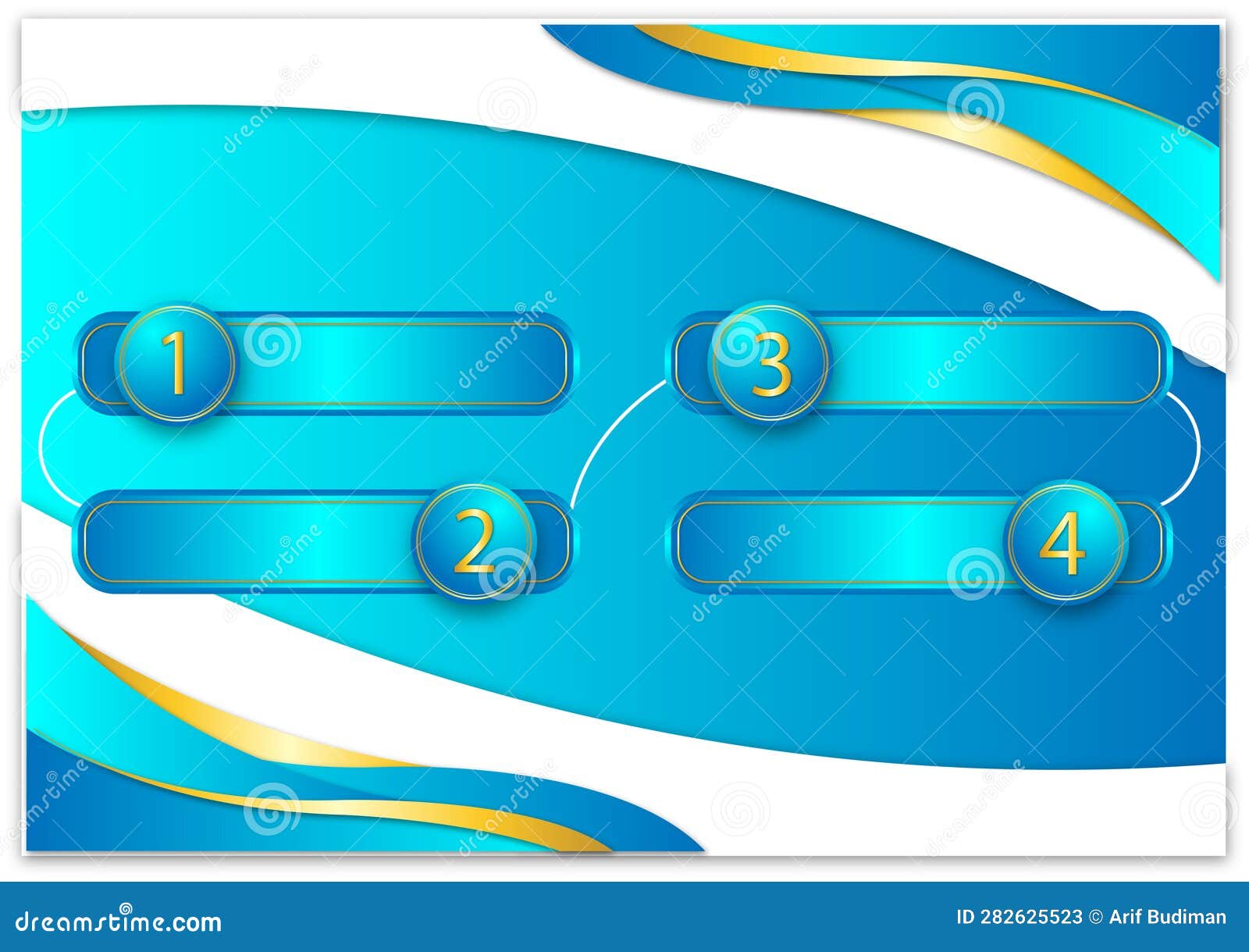 Flow Chart Templates Blue Gradient Background Stock Vector ...
