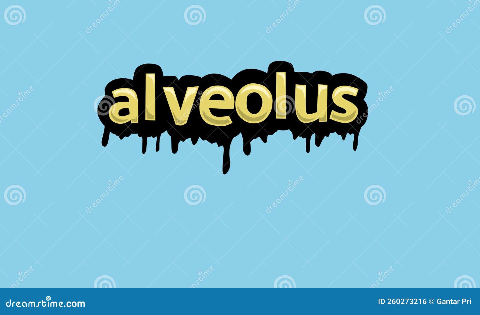 ALVEOLUS Writing Vector Design On A Blue Background Stock Image ...