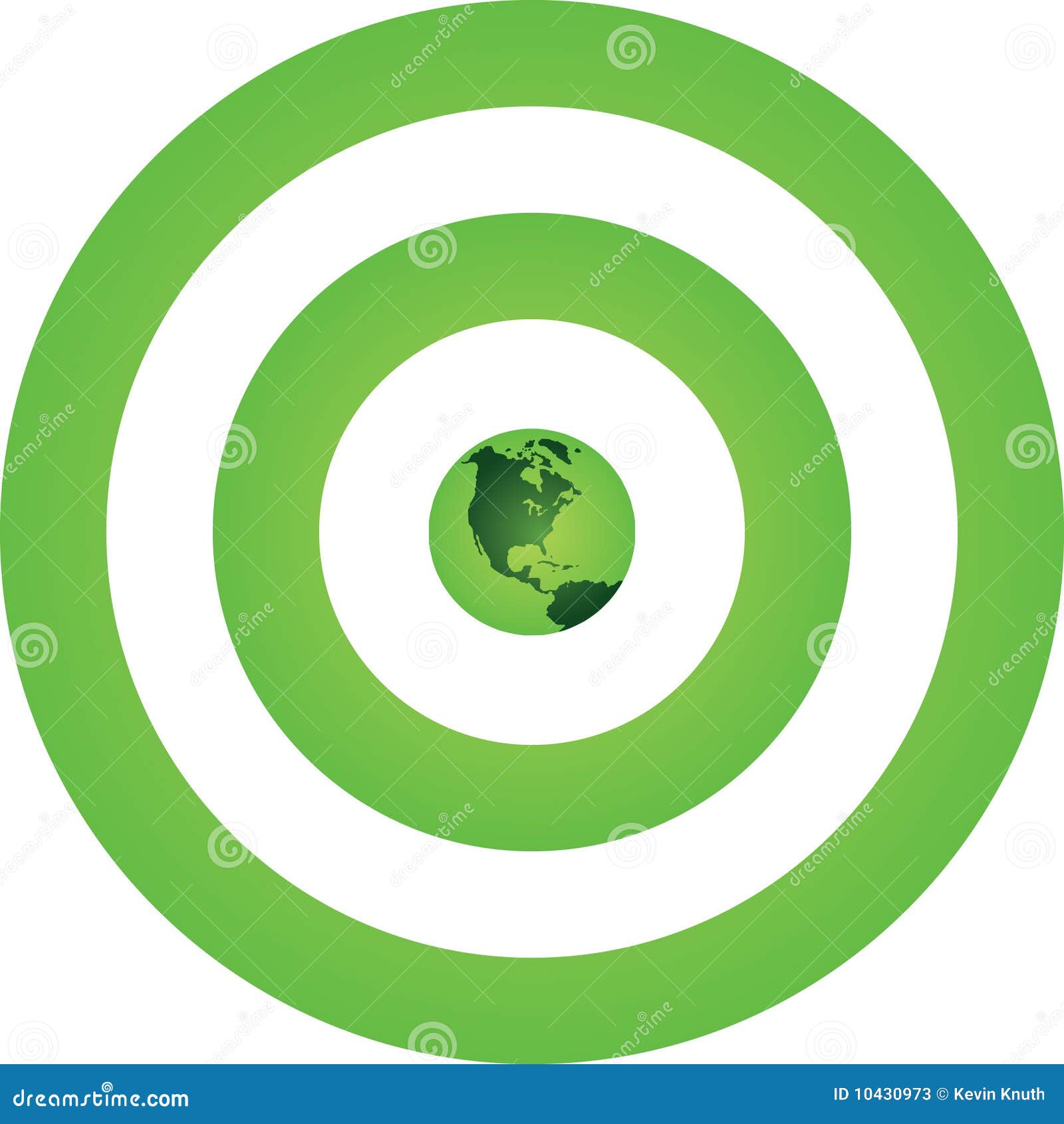 Alvo Do Verde Da Terra Verde Ilustração Stock - Ilustração de ...