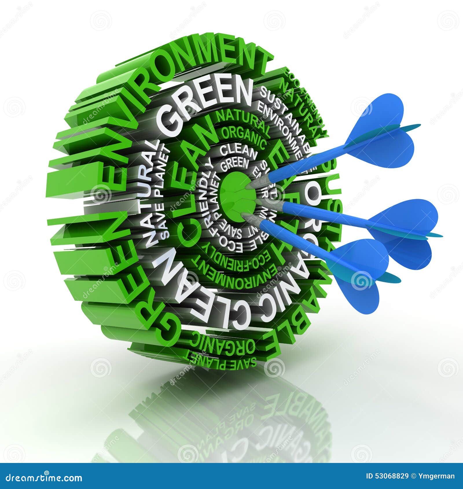 Alvo verde ilustração stock. Ilustração de nave, touro - 53068829