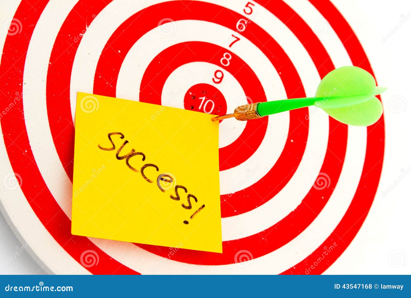 Alvo Verde E Amarelo Do Dardo 2 Da Cor Exatamente Com Sucesso Do Texto ...