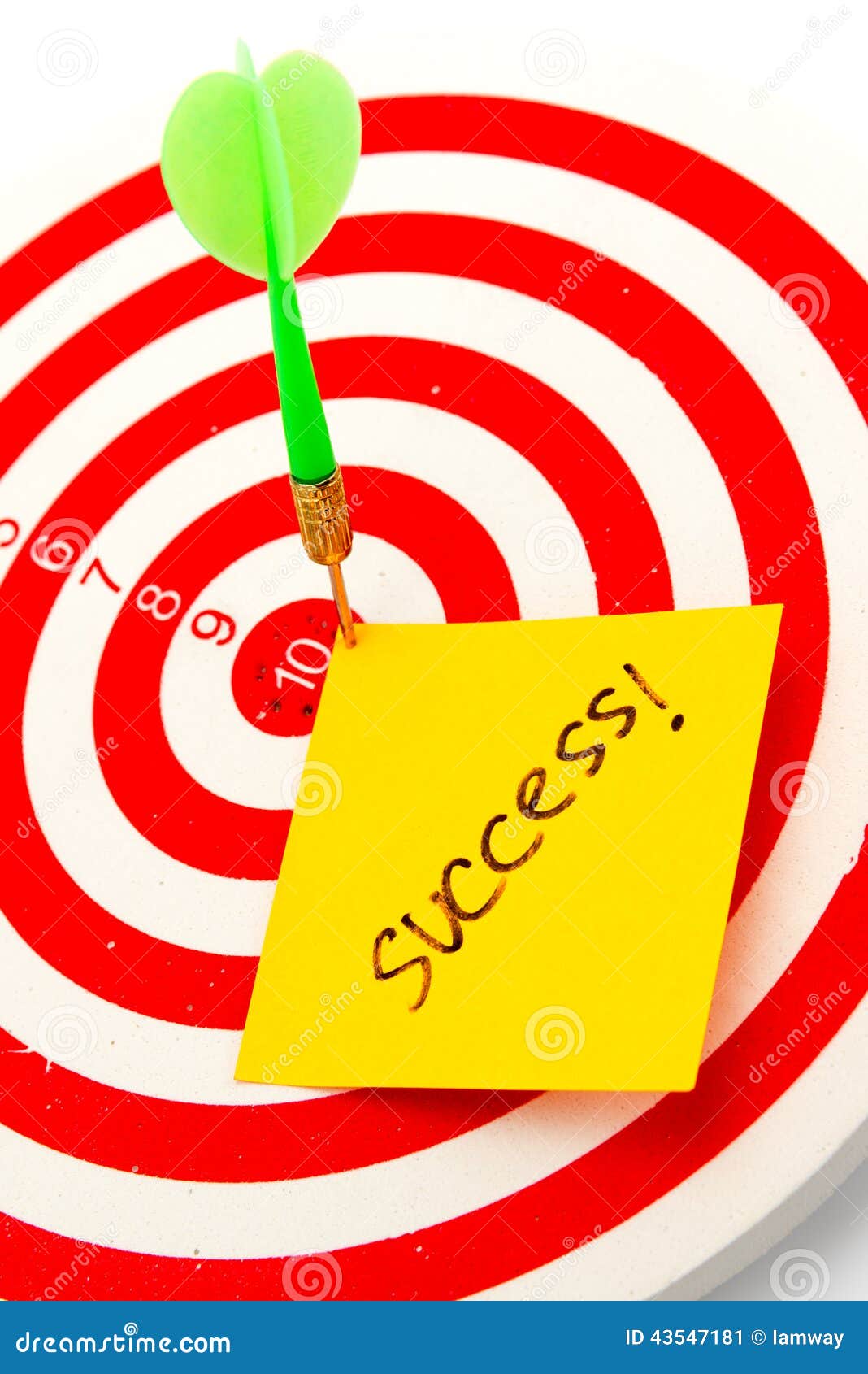Alvo Verde E Amarelo Do Dardo 2 Da Cor Exatamente Com Sucesso Do Texto ...