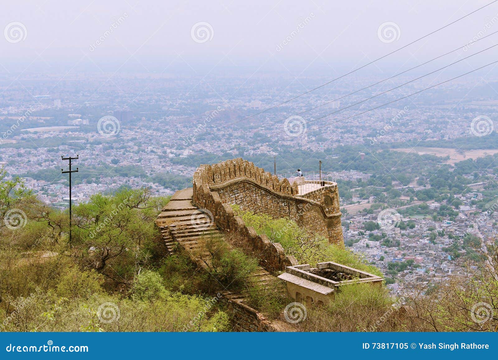 Alwar fort stock image. Image of historical, alwar, rajasthan - 73817105