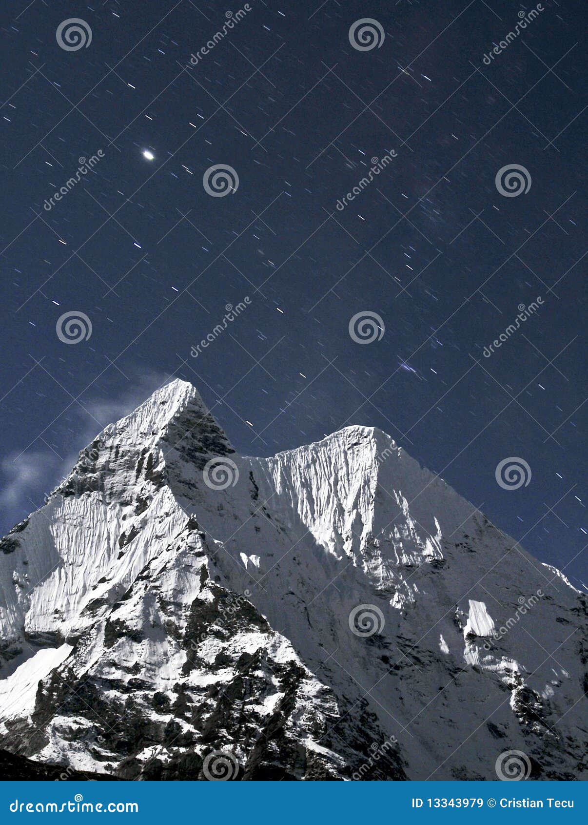 Ama Dablam stock image. Image of clouds, high, beautiful - 13343979