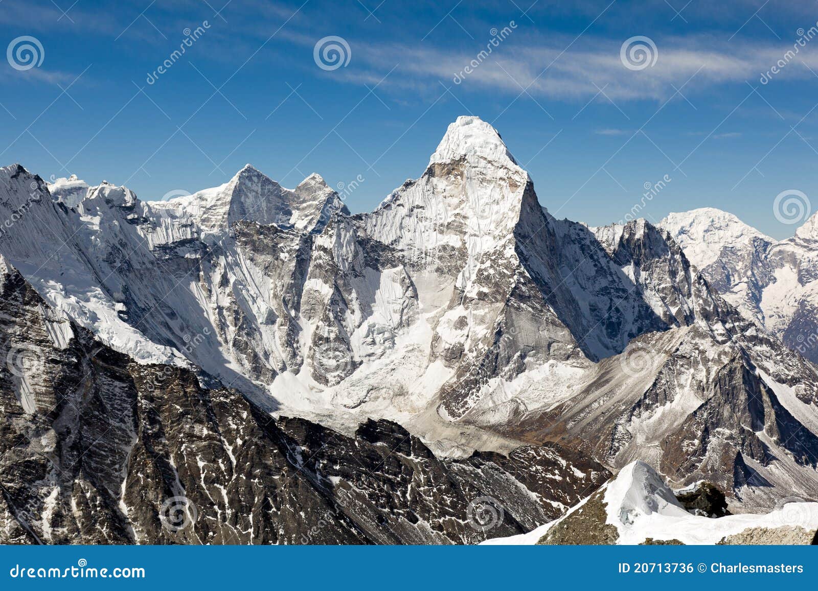 Ama Dablam stock photo. Image of national, peak, range - 20713736