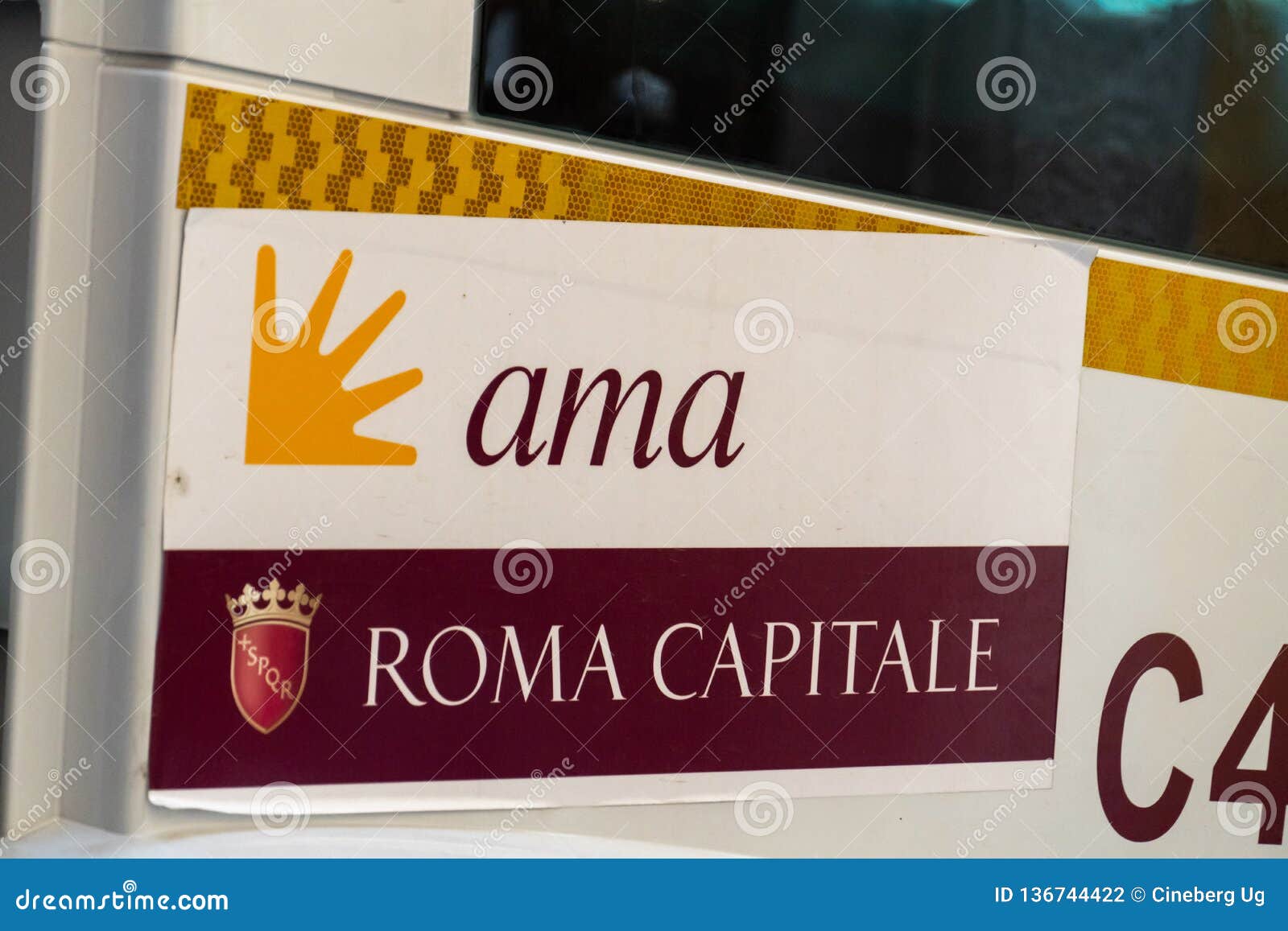 AMA Roma Capitale-Symbol redaktionelles stockfotografie. Bild von ...