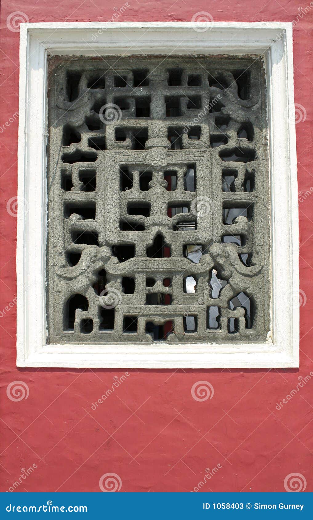 Temple Window And Thai Architecture Royalty-Free Stock Photo ...