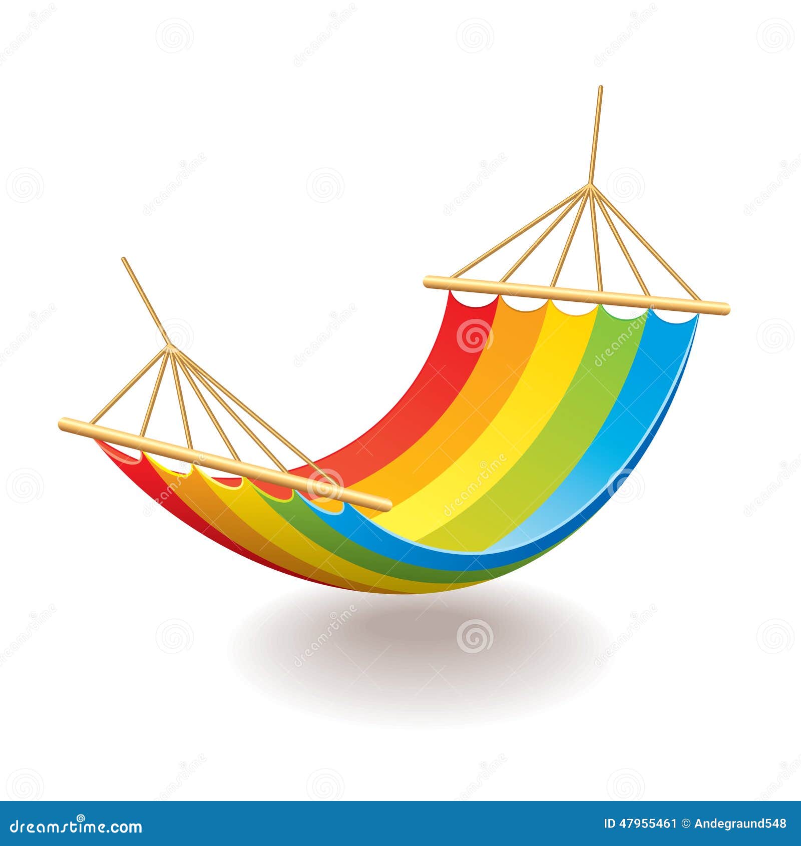 Amaca Variopinta Isolata Sul Vettore Bianco Illustrazione Vettoriale ...