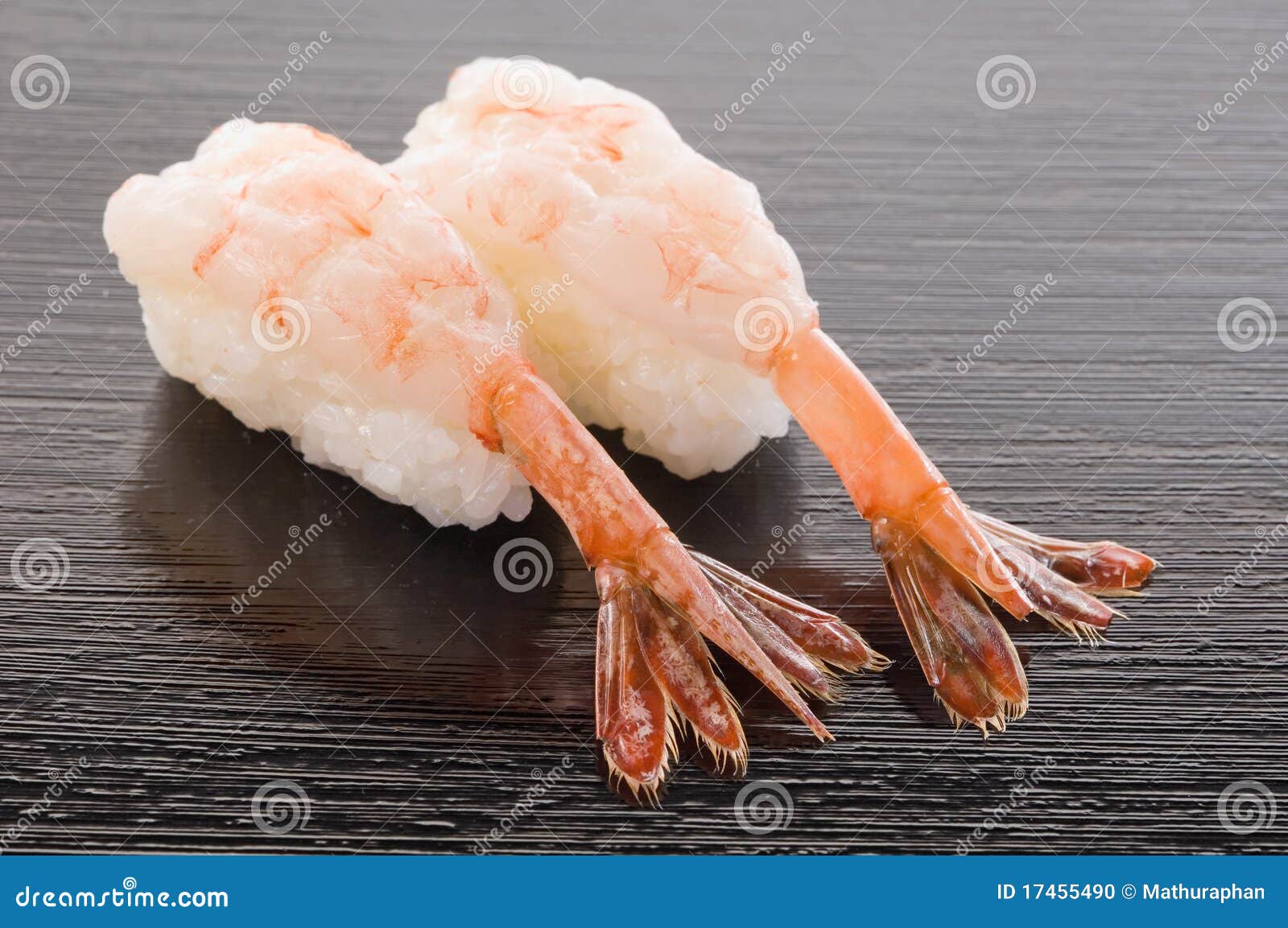 Amaebi Sushi (Sweet Shrimp Sushi) And Tako Nigiri Sushi (Octopus ...