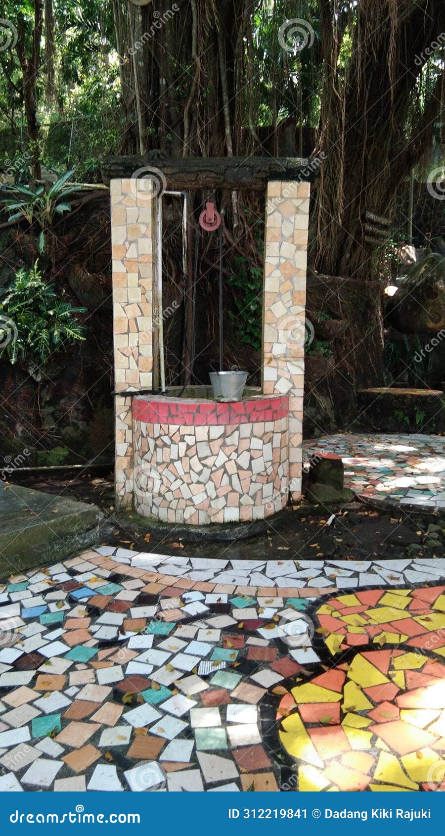 Amaging art stock image. Image of tree, estate, courtyard - 312219841