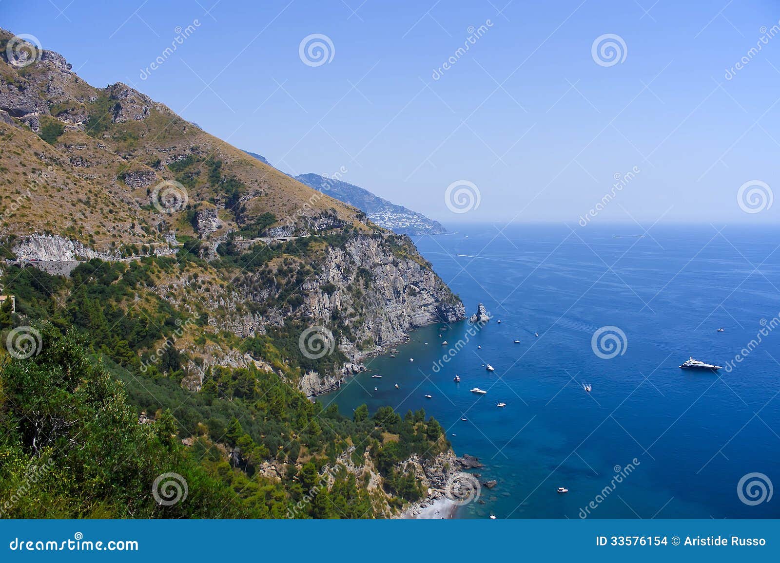 Amalfi Coast stock photo. Image of landscape, coast, napoli - 33576154