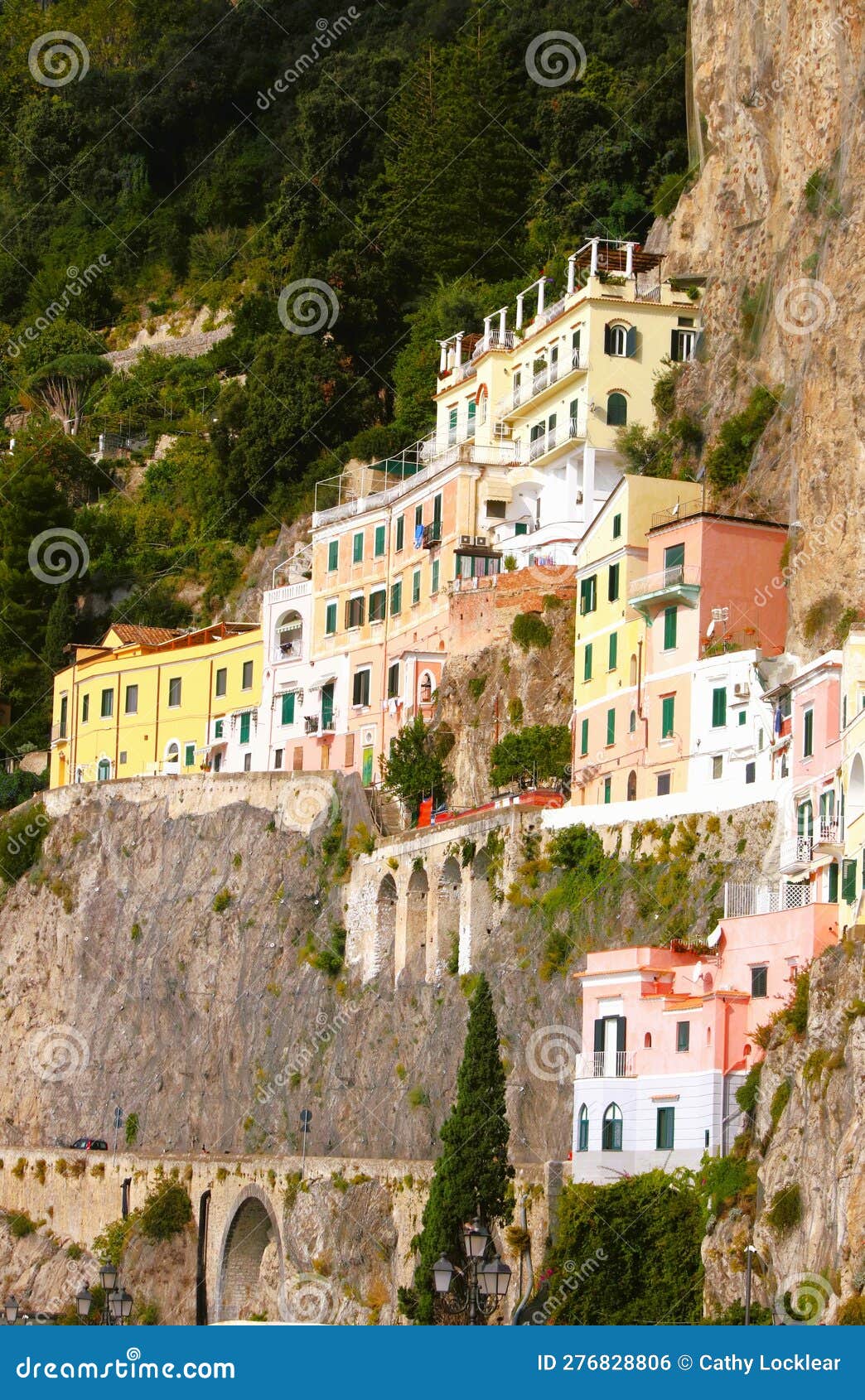 Homes Built Up A Hillside In Nazareth, Israel Royalty-Free Stock Photo ...