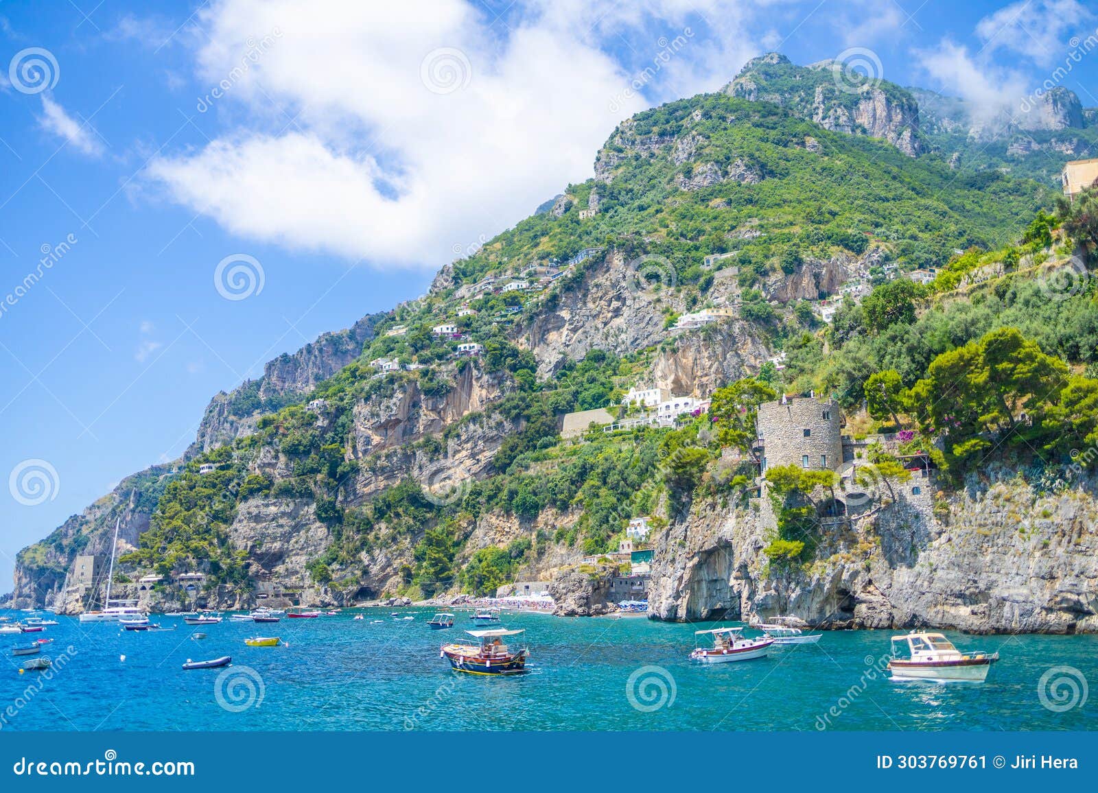 Amalfi Coast. the View from Boat Editorial Photo - Image of coastal ...