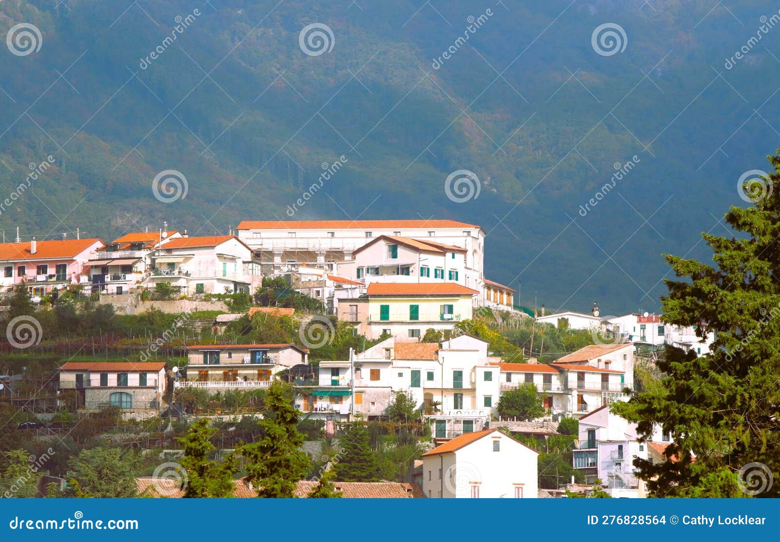 Homes Built Up A Hillside In Nazareth, Israel Royalty-Free Stock Photo ...