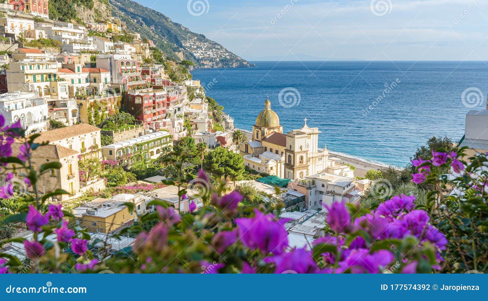 Amalfi Coast in Wonderful Light and Colours Stock Photo - Image of ...