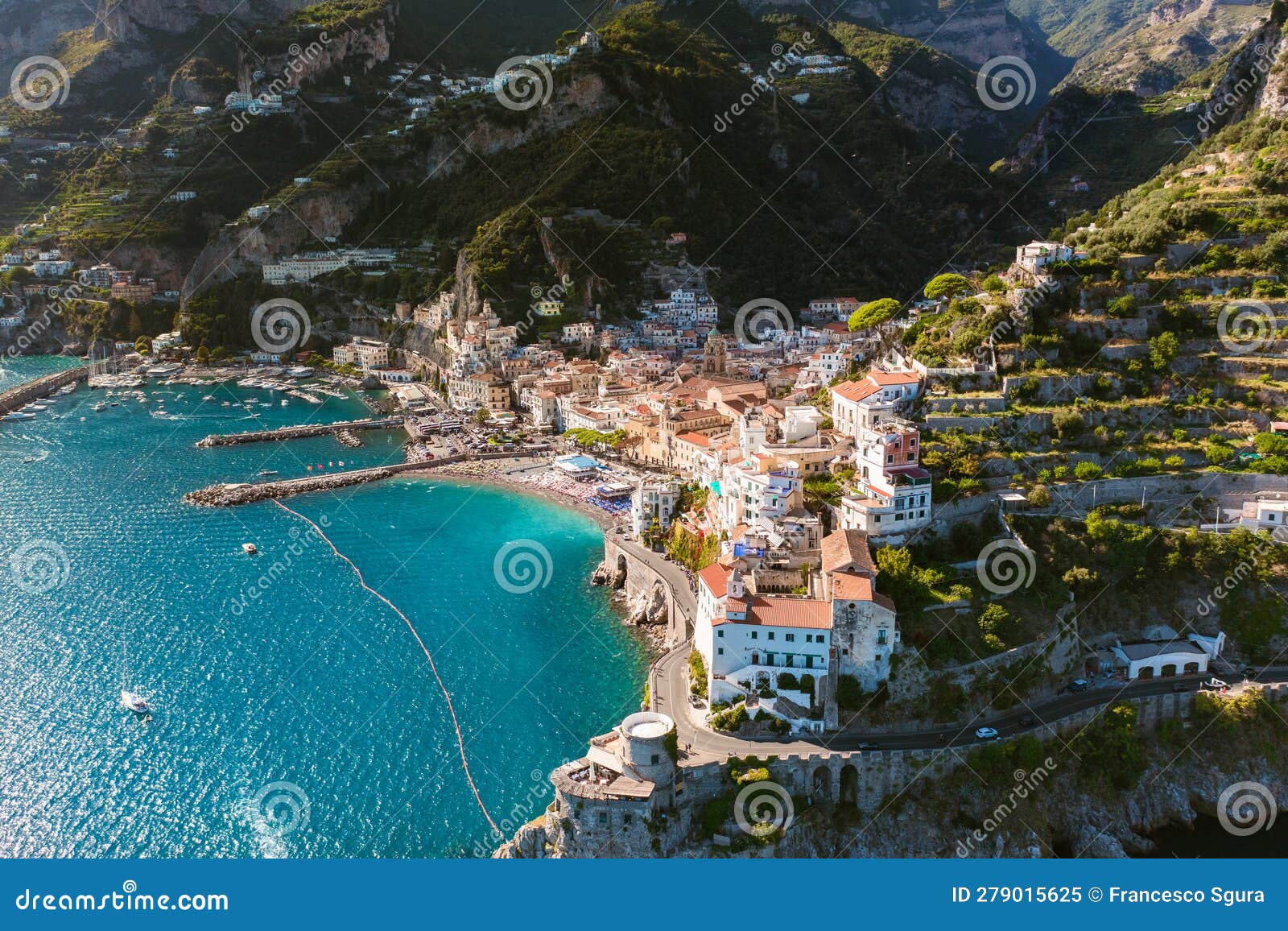 Amalfi in Summer. Amalfi Coast Stock Image - Image of campania, city ...