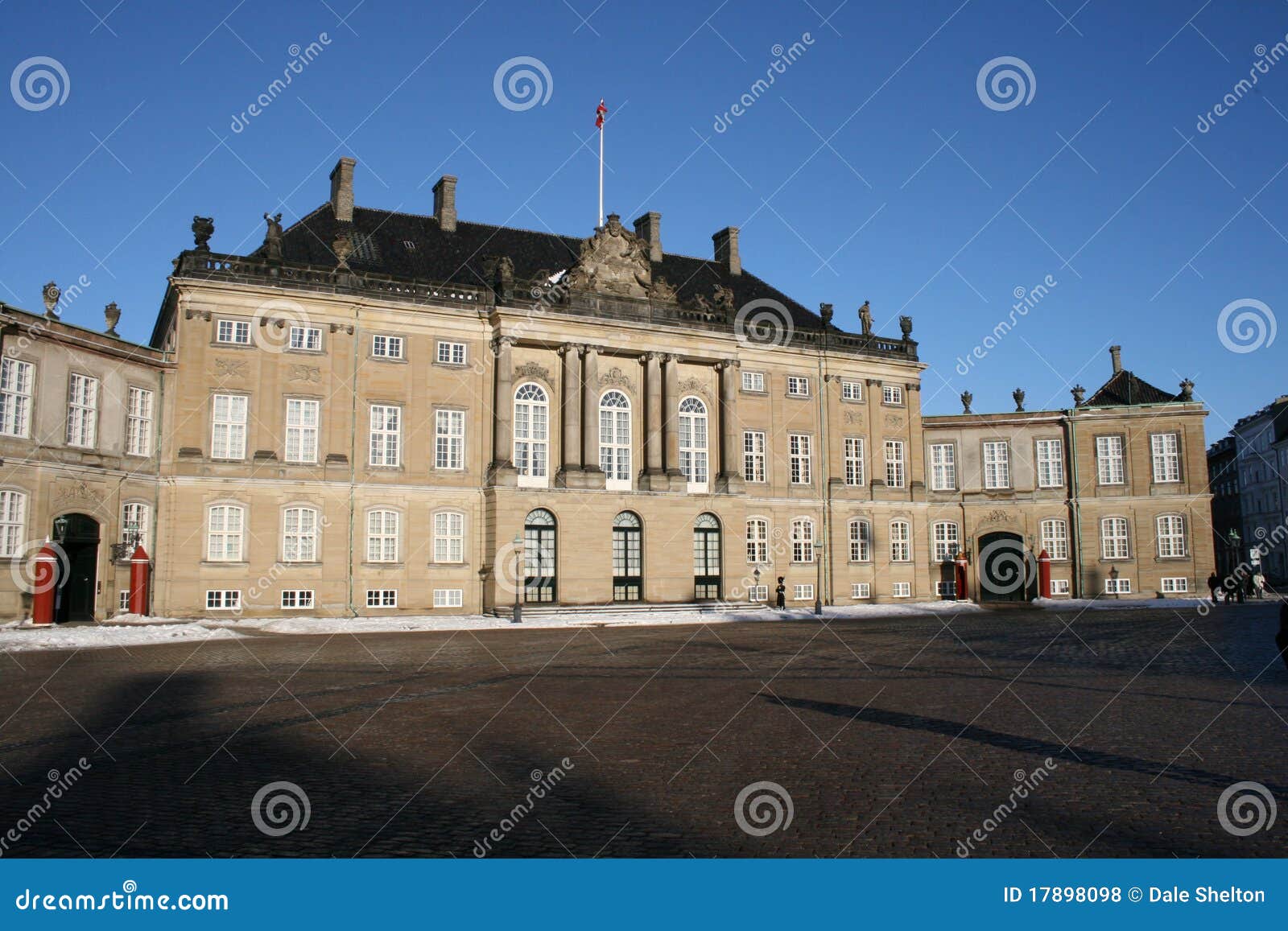 Amalienborg Palace stock photo. Image of crown, home - 17898098