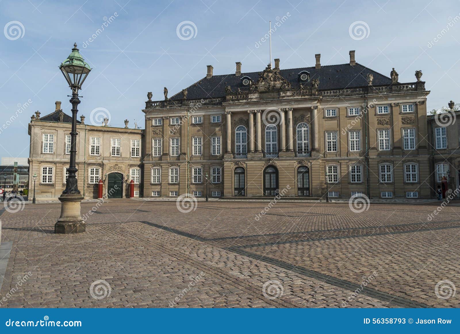 The Amalienborg Palace in Copenhagen Stock Image - Image of residence ...