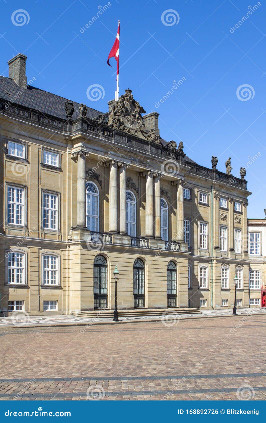 Amalienborg Palace Copenhagen, Denmark Stock Photo - Image of ...