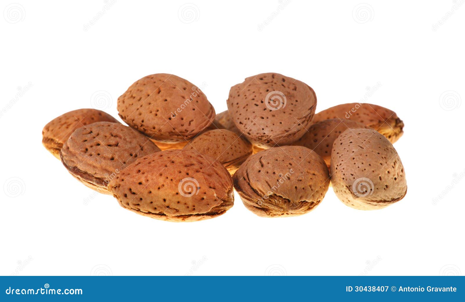 Amandel stock afbeelding. Image of organisch, groep, eten - 30438407