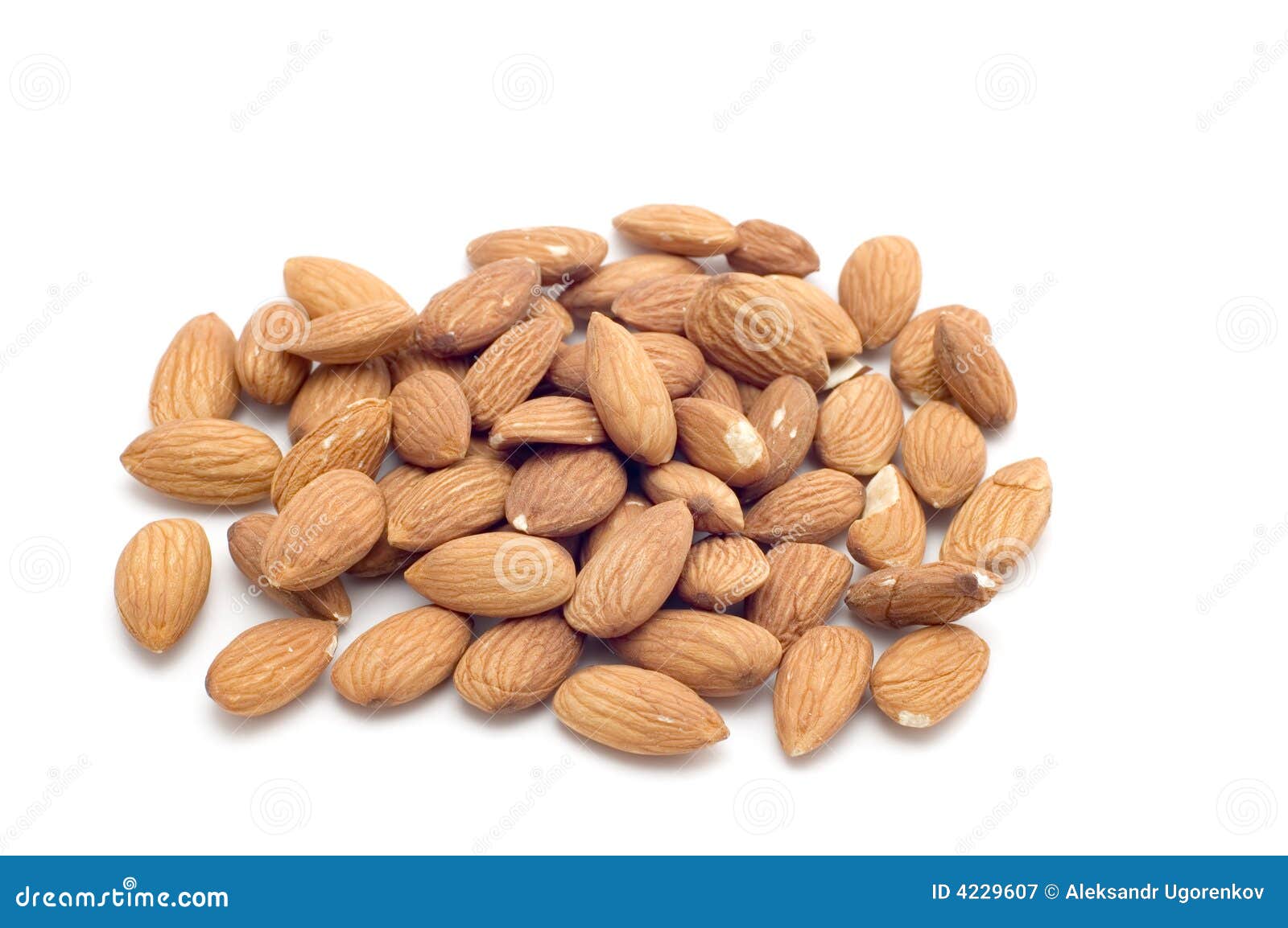 Amandel stock afbeelding. Image of macro, nagerecht, noten - 4229607
