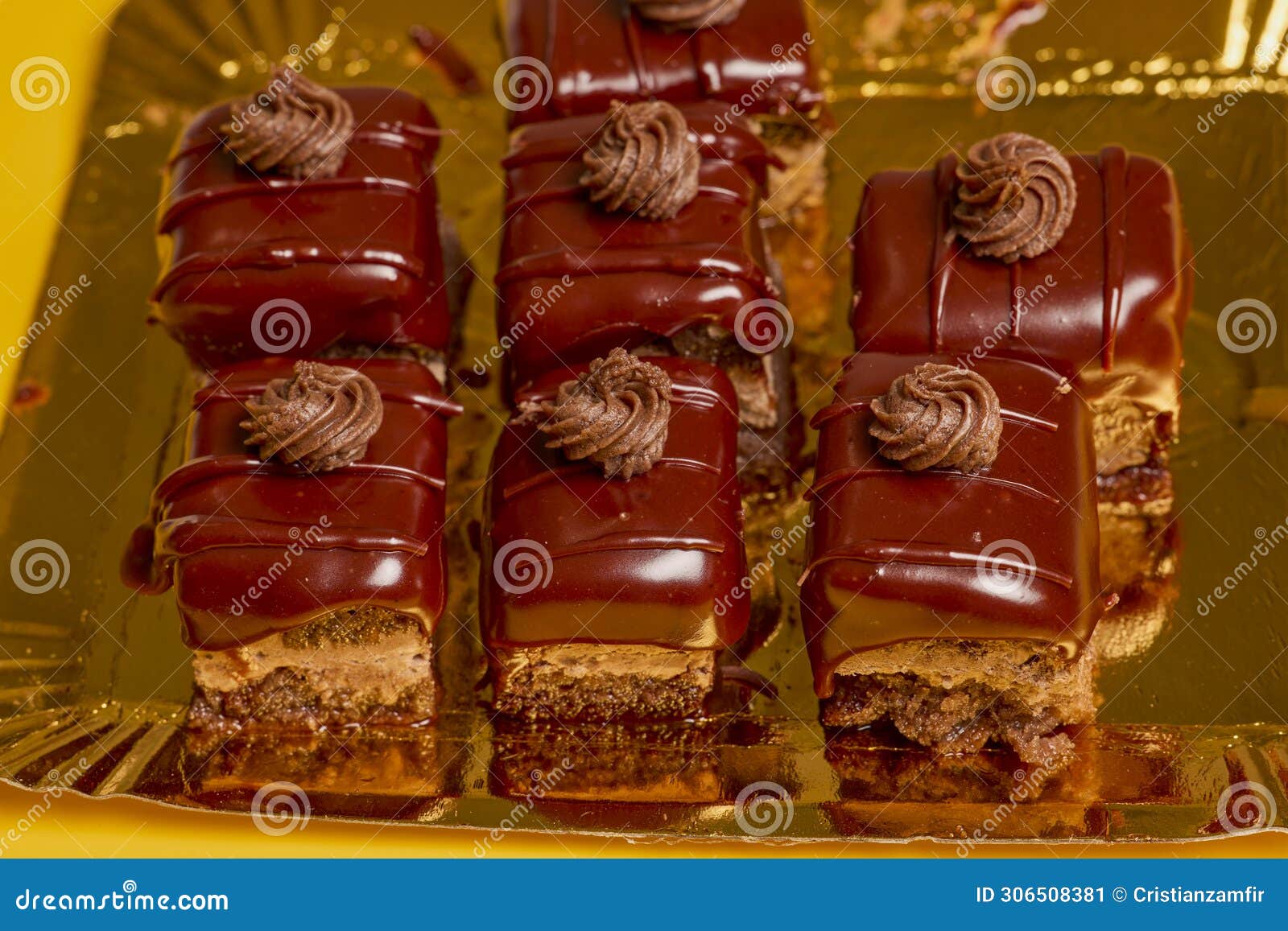 Amandina Cakes on a Paper Plate Stock Image - Image of creamy, sweet ...