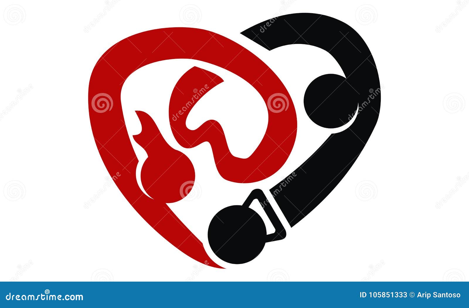 Amante Logo Design Template De La Aptitud Ilustración del Vector ...