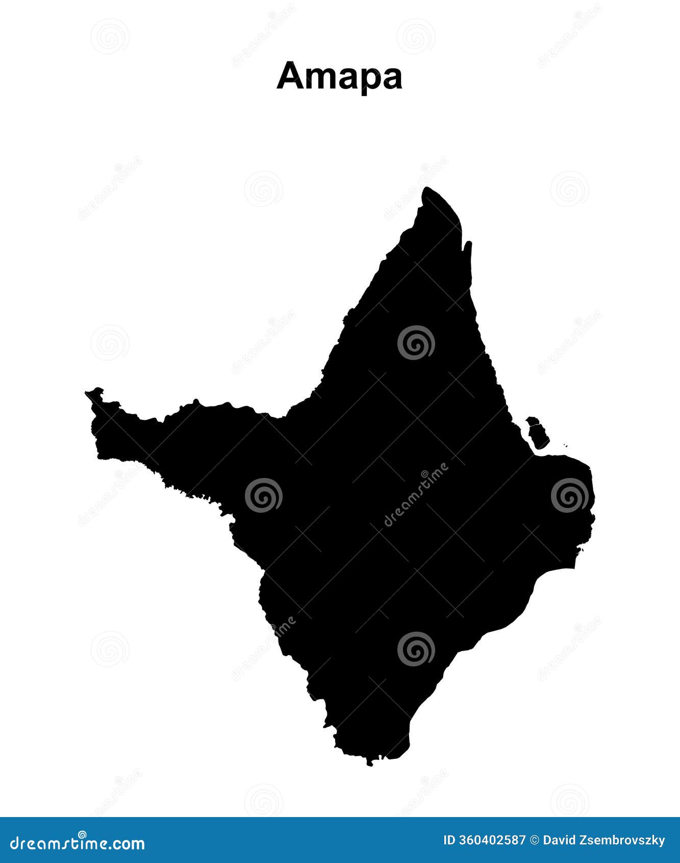 Amapa Outline Map Cartoon Vector | CartoonDealer.com #378849827