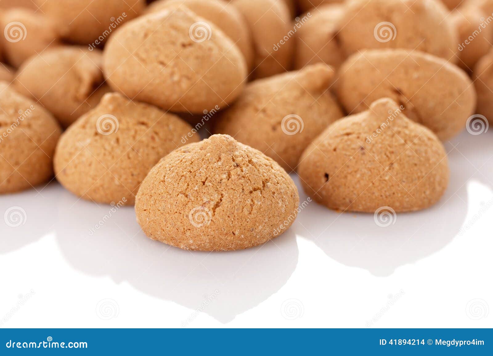 Amarettini stock photo. Image of snacks, white, round - 41894214