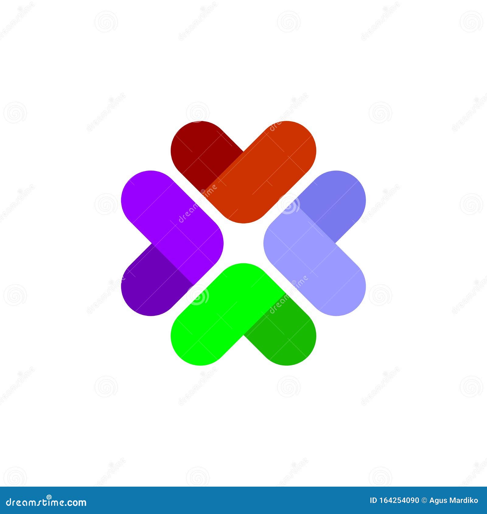 Amas, Logo De Amor Colorido Stock de ilustración - Ilustración de ...