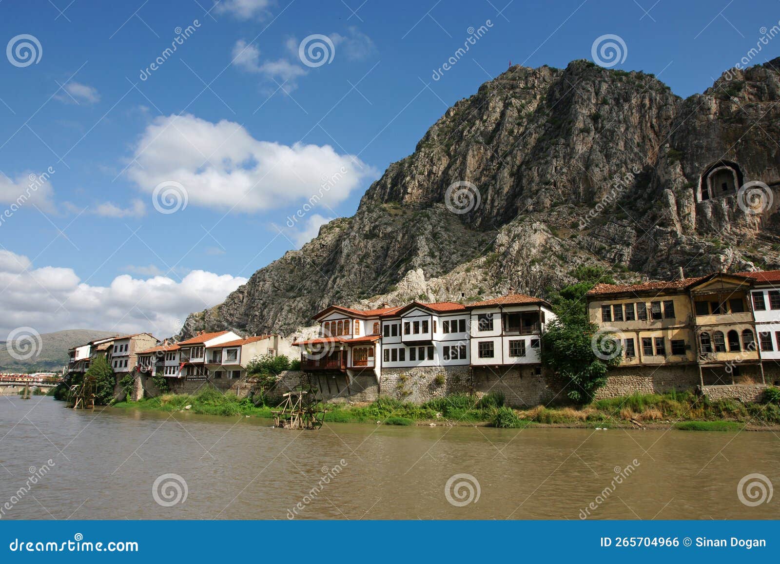 Amasya - TURKEY stock photo. Image of cliff, monastery - 265704966