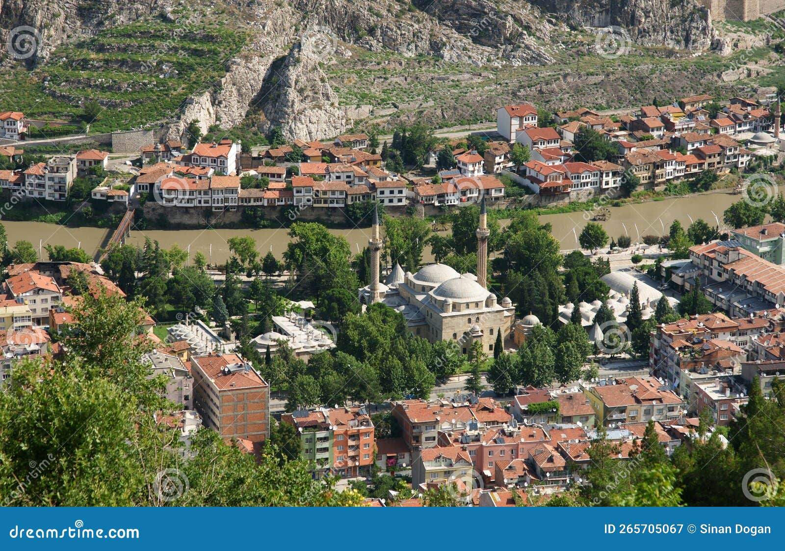 Amasya - TURKEY stock image. Image of hill, amasya, wall - 265705067