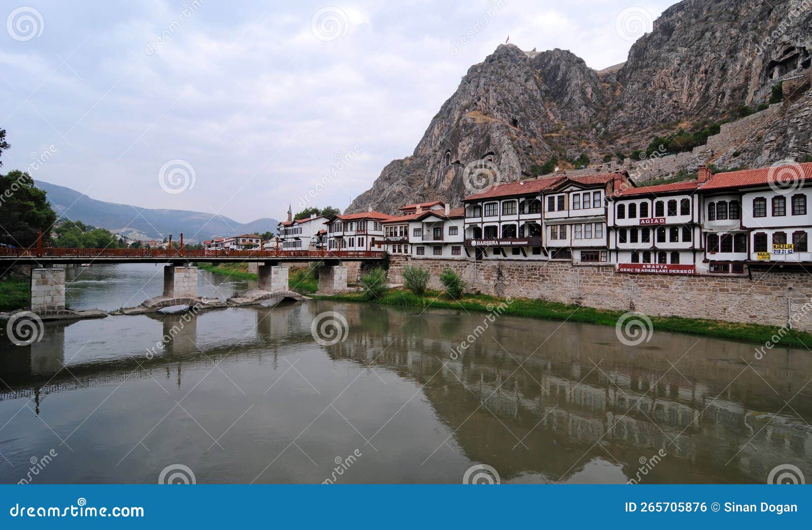 Amasya - TURKEY stock photo. Image of castle, village - 265705876