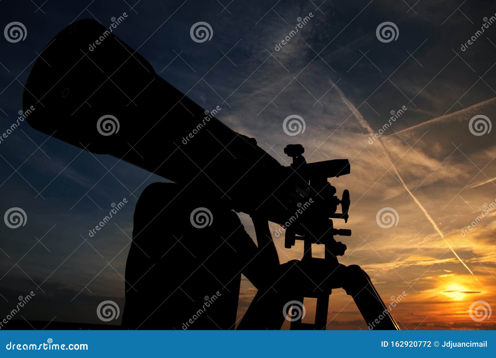 Amateur Astronomy Observer with a Telescope Ready for the Eclipse ...