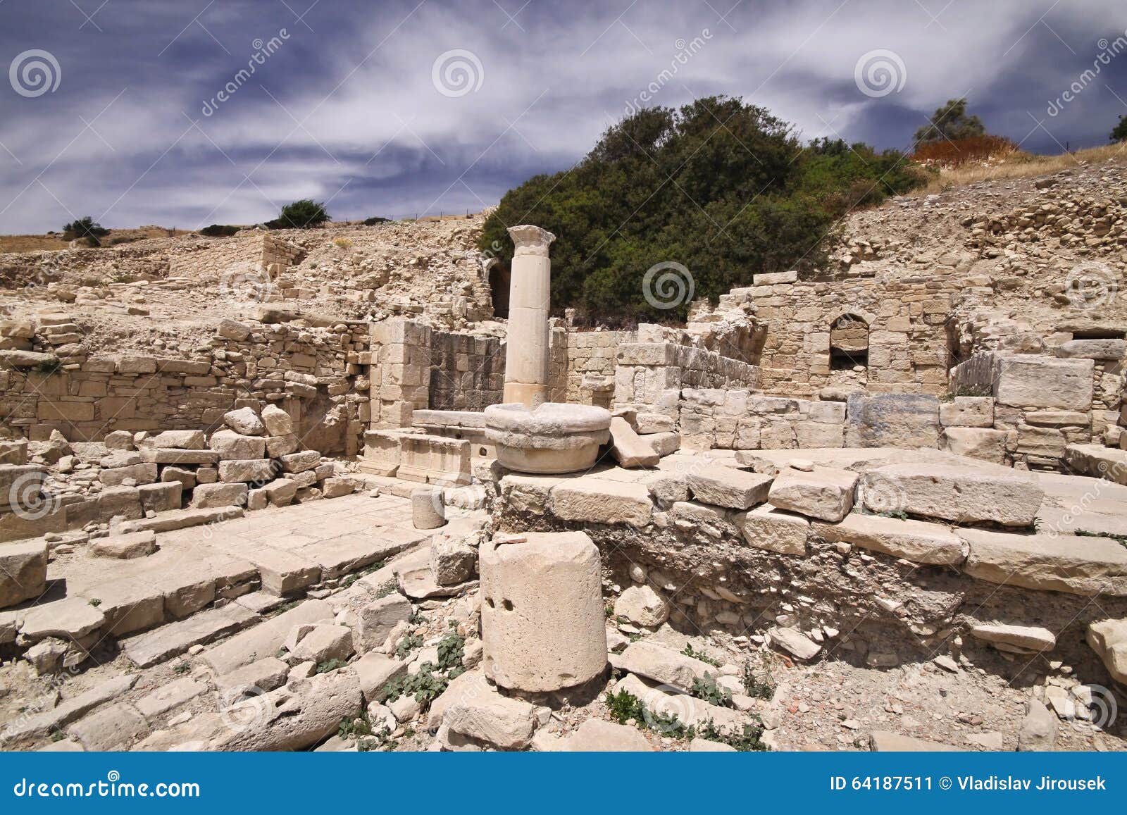 Amathus Ruins, Limassol, Cyprus Stock Image - Image of monument ...