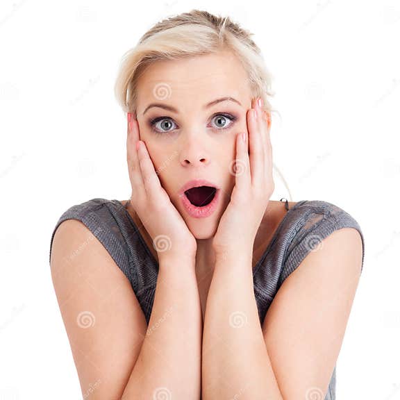 Amazed stock photo. Image of model, emotion, casual, caucasian - 24885756