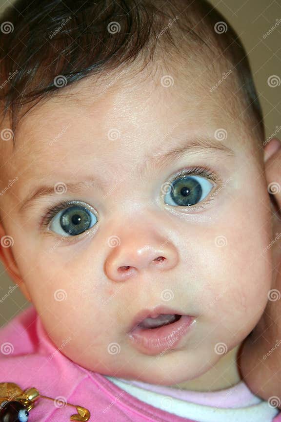 Amazed baby face stock photo. Image of hair, expression - 4693200