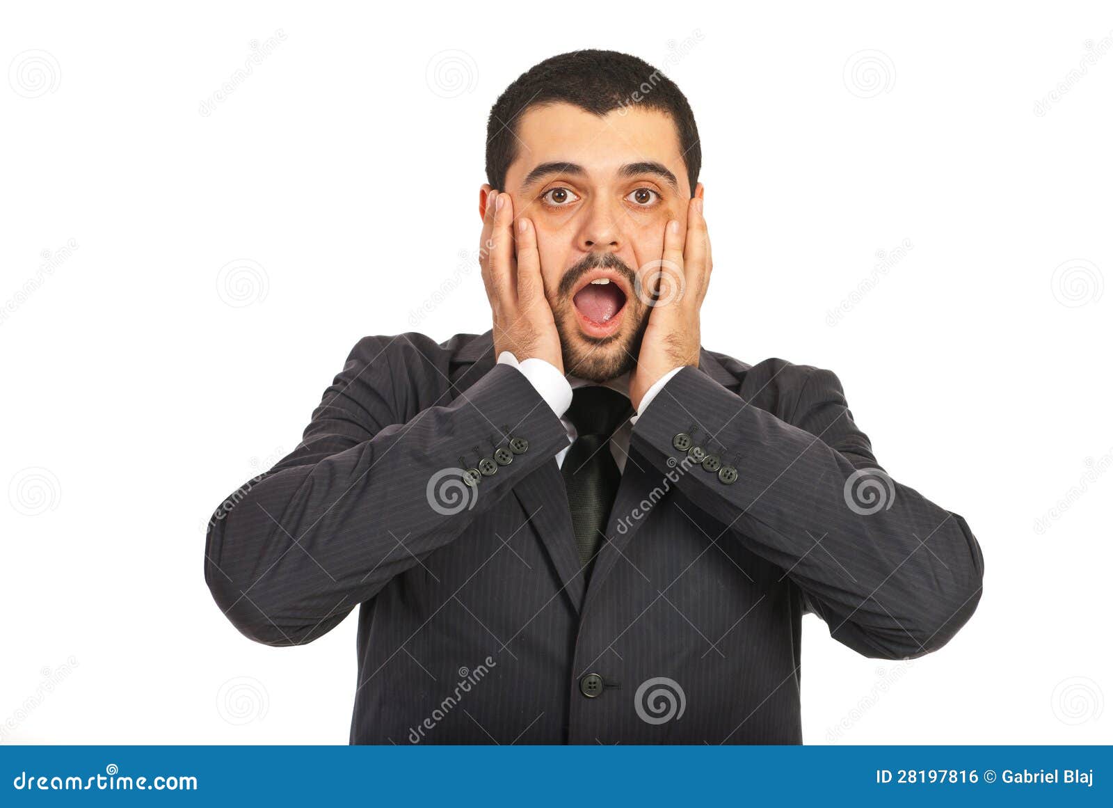 Amazed business man stock photo. Image of background - 28197816