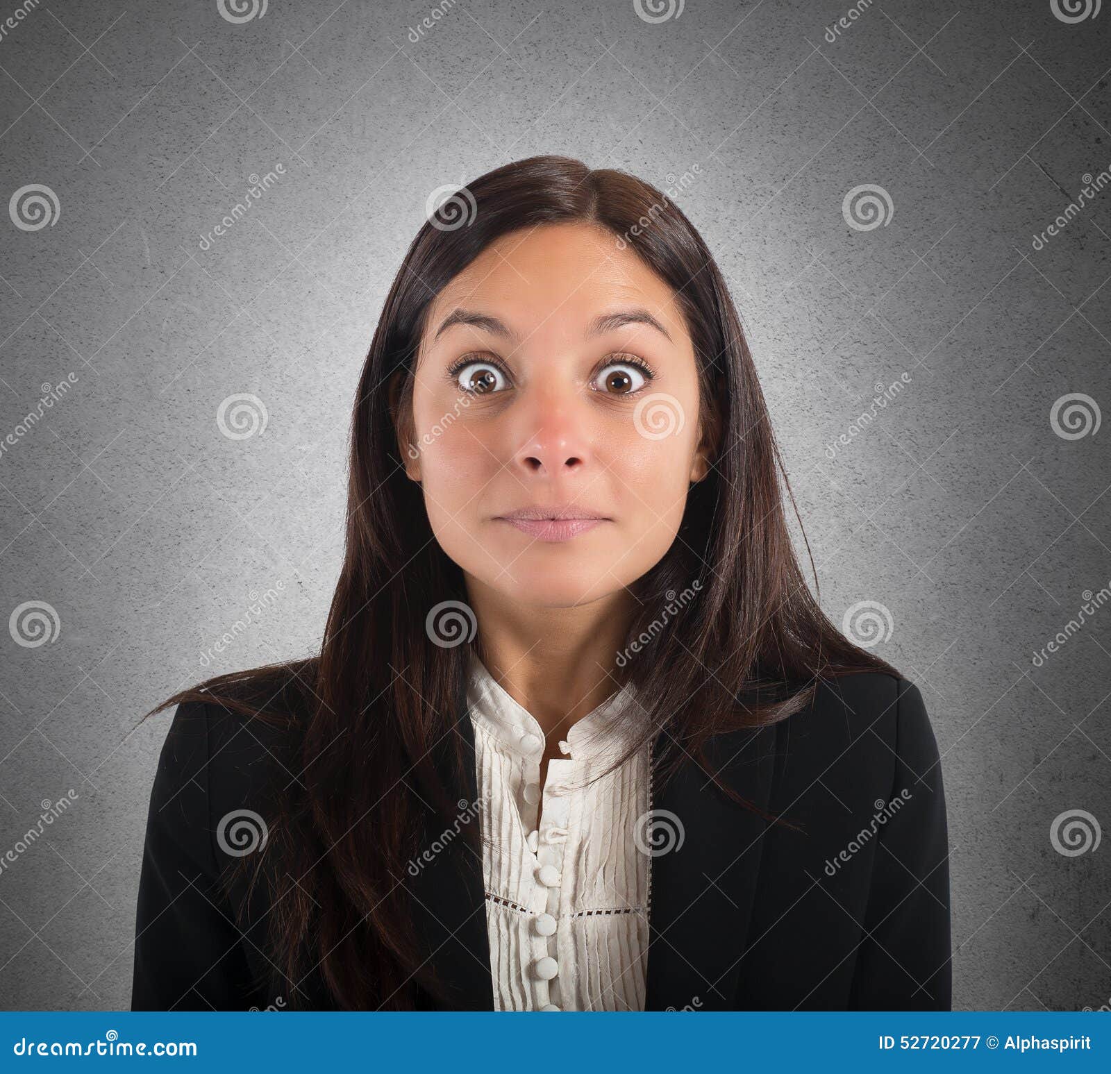 Amazed businesswoman stock image. Image of exhausted - 52720277