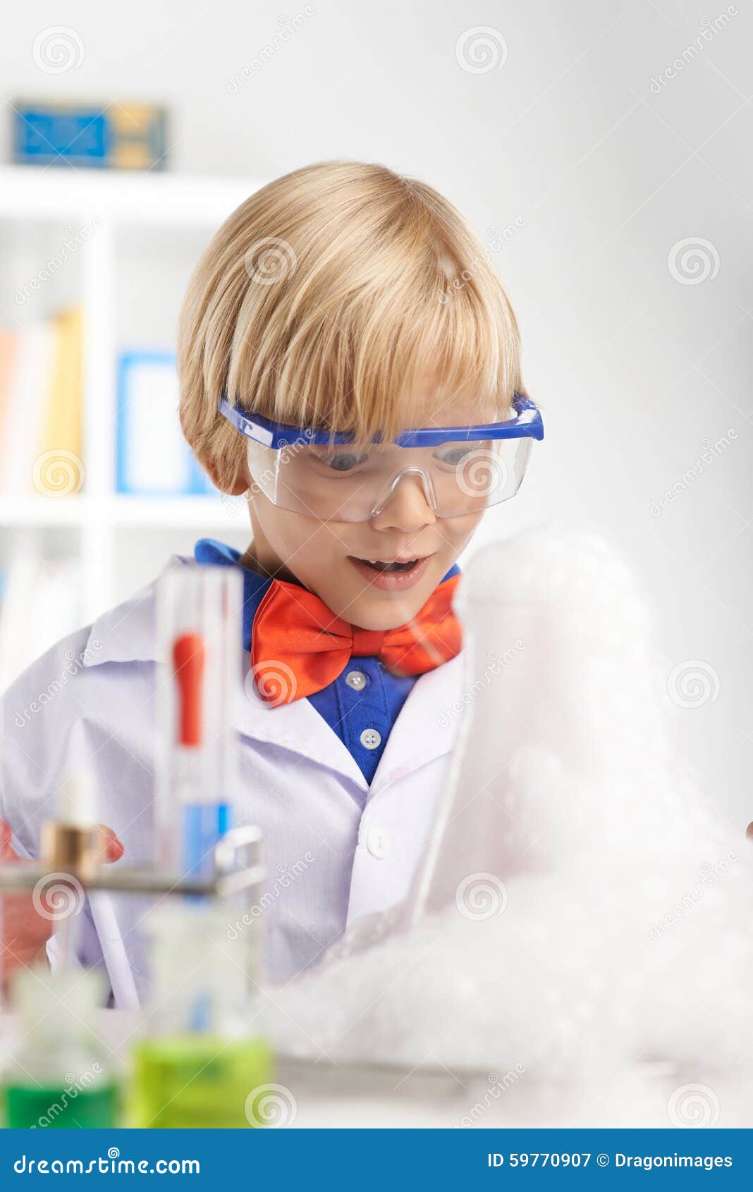 Amazed chemist stock image. Image of looking, scientist - 59770907