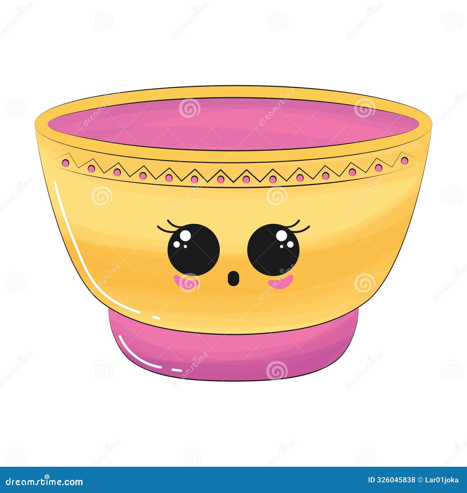 Amazed Empty Food Bowl Character Cartoon Vector Stock Illustration ...