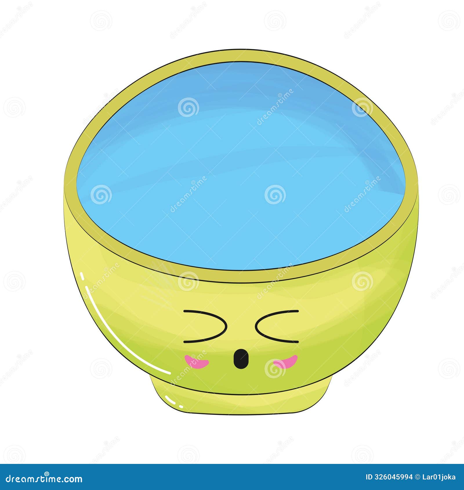 Amazed Empty Food Bowl Character Cartoon Vector Stock Illustration ...