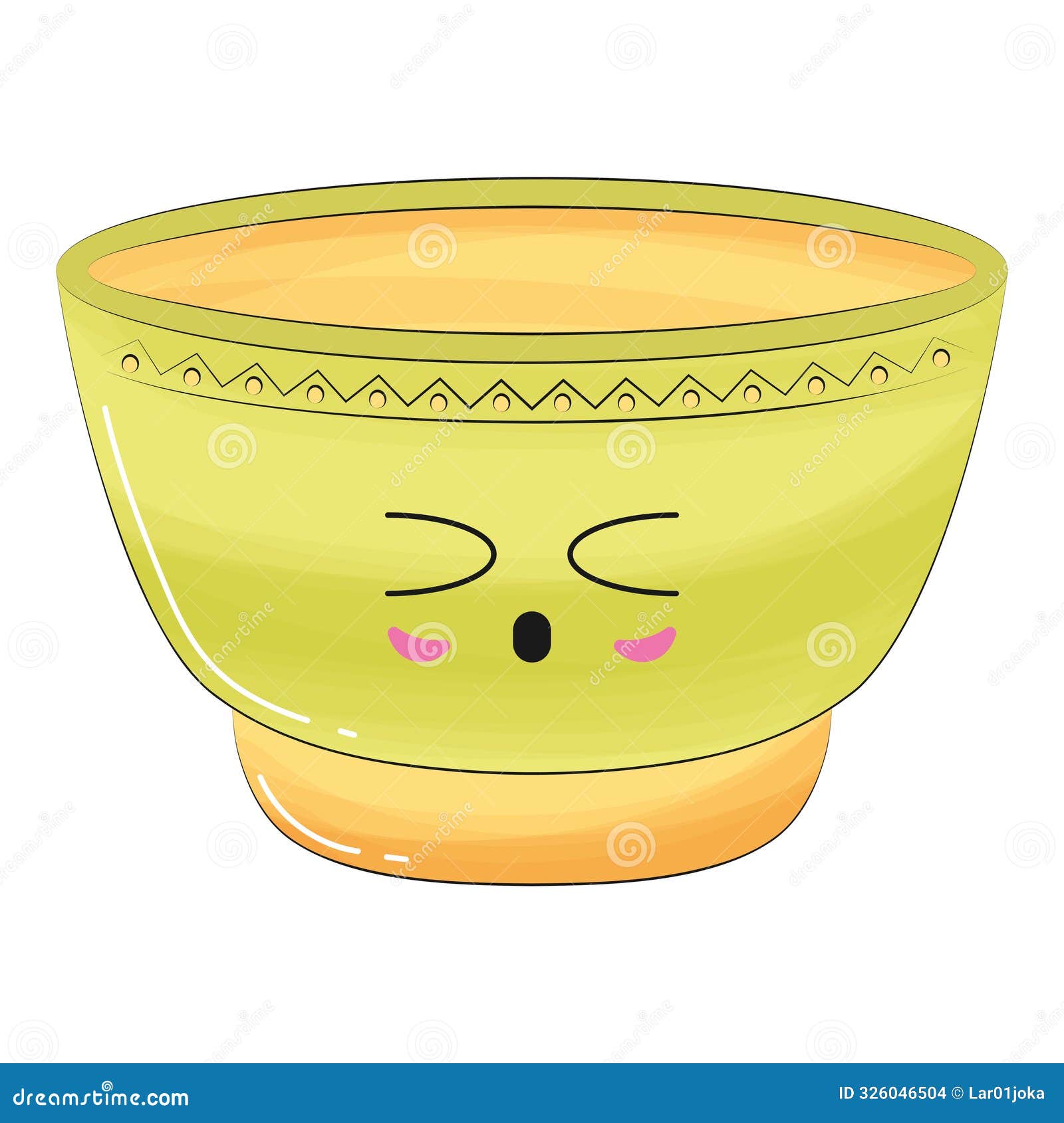Amazed Empty Food Bowl Character Cartoon Vector Stock Illustration ...