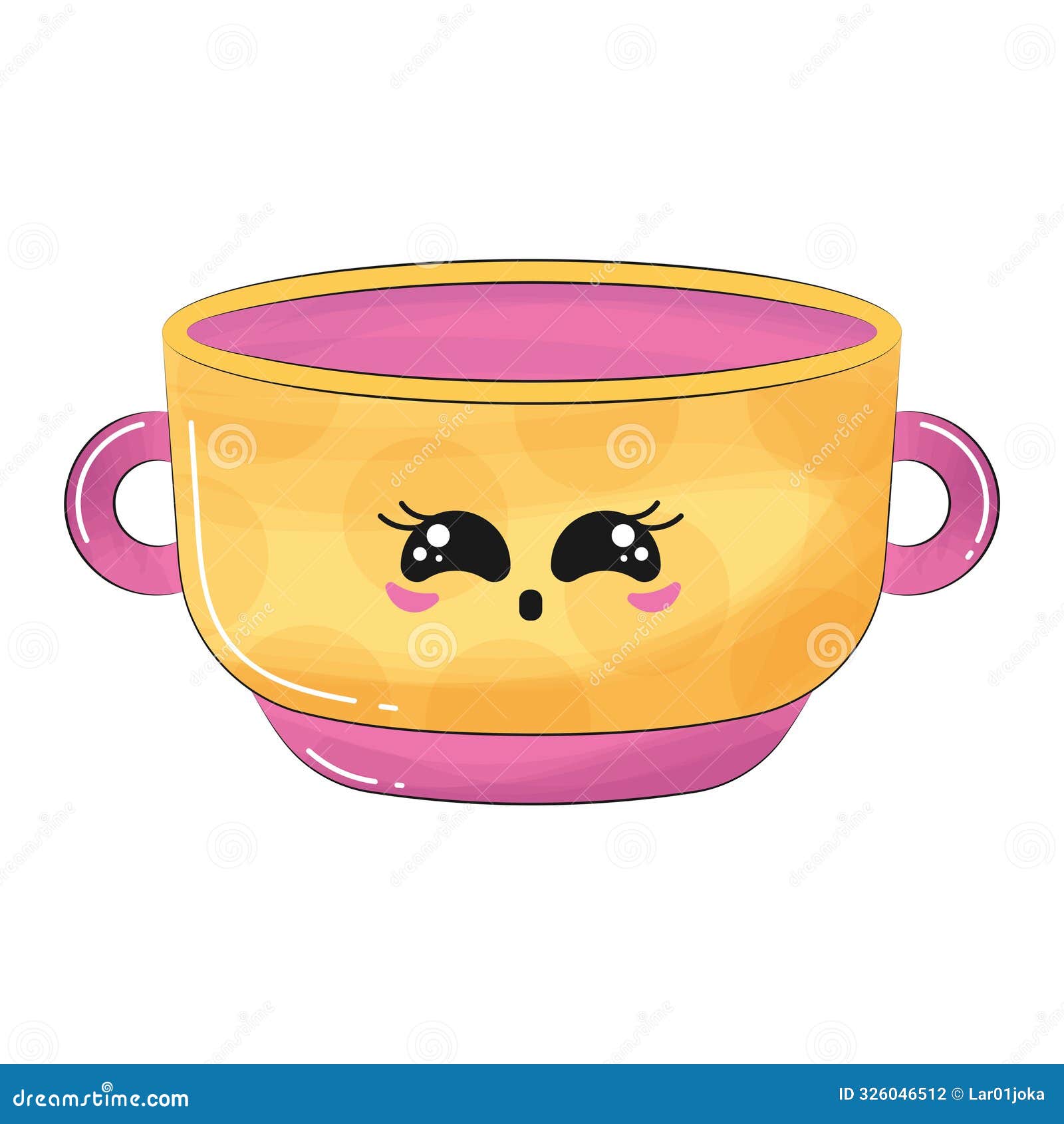 Amazed Empty Food Bowl Character Cartoon Vector Stock Illustration ...