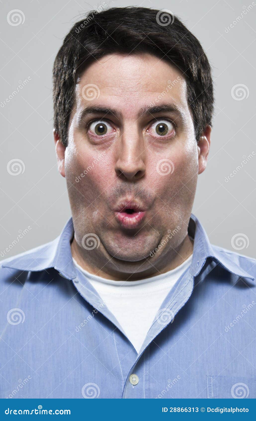 Amazed and excited man stock image. Image of bulging - 28866313