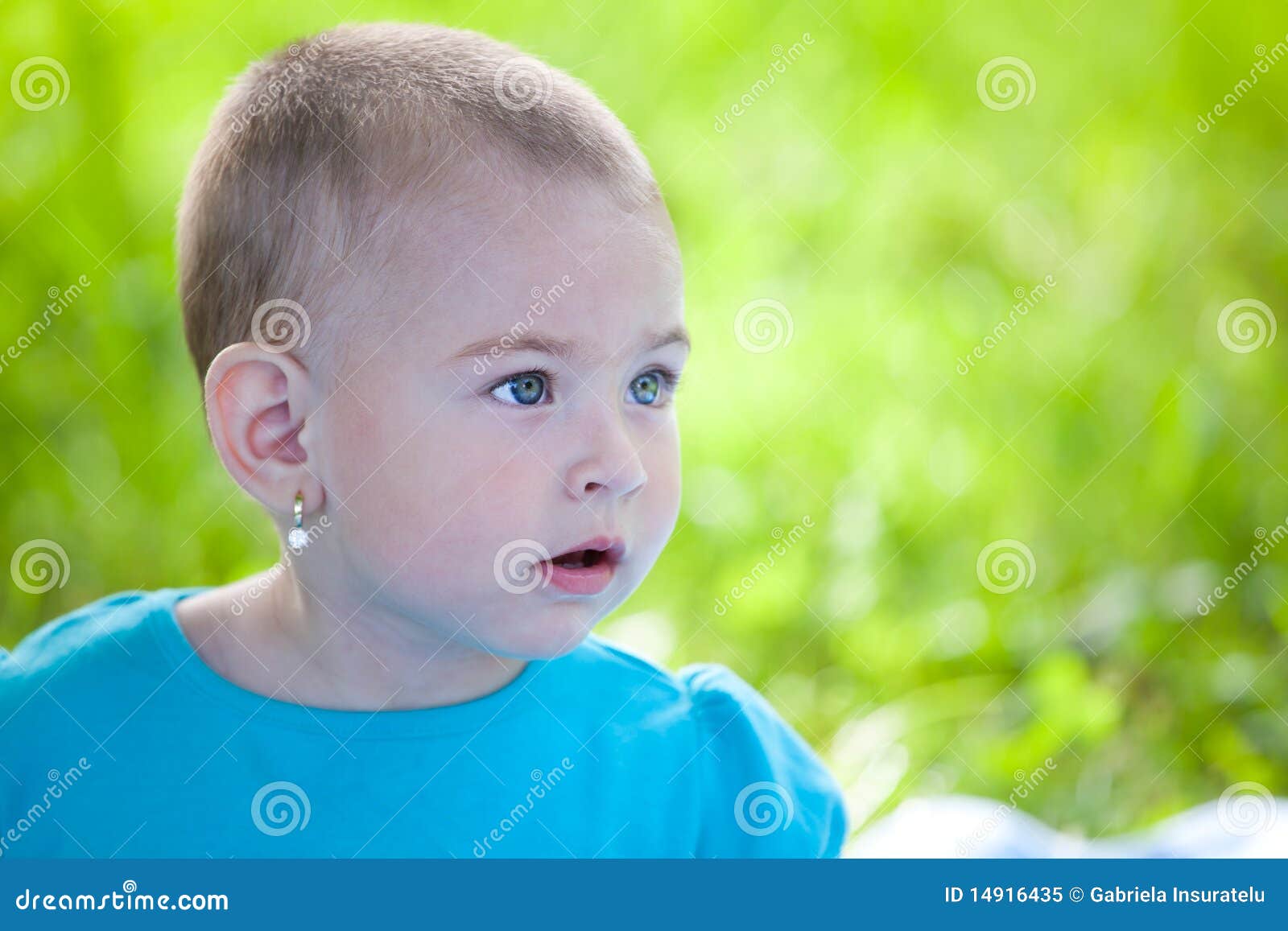 Amazed little girl stock image. Image of expression, cute - 14916435