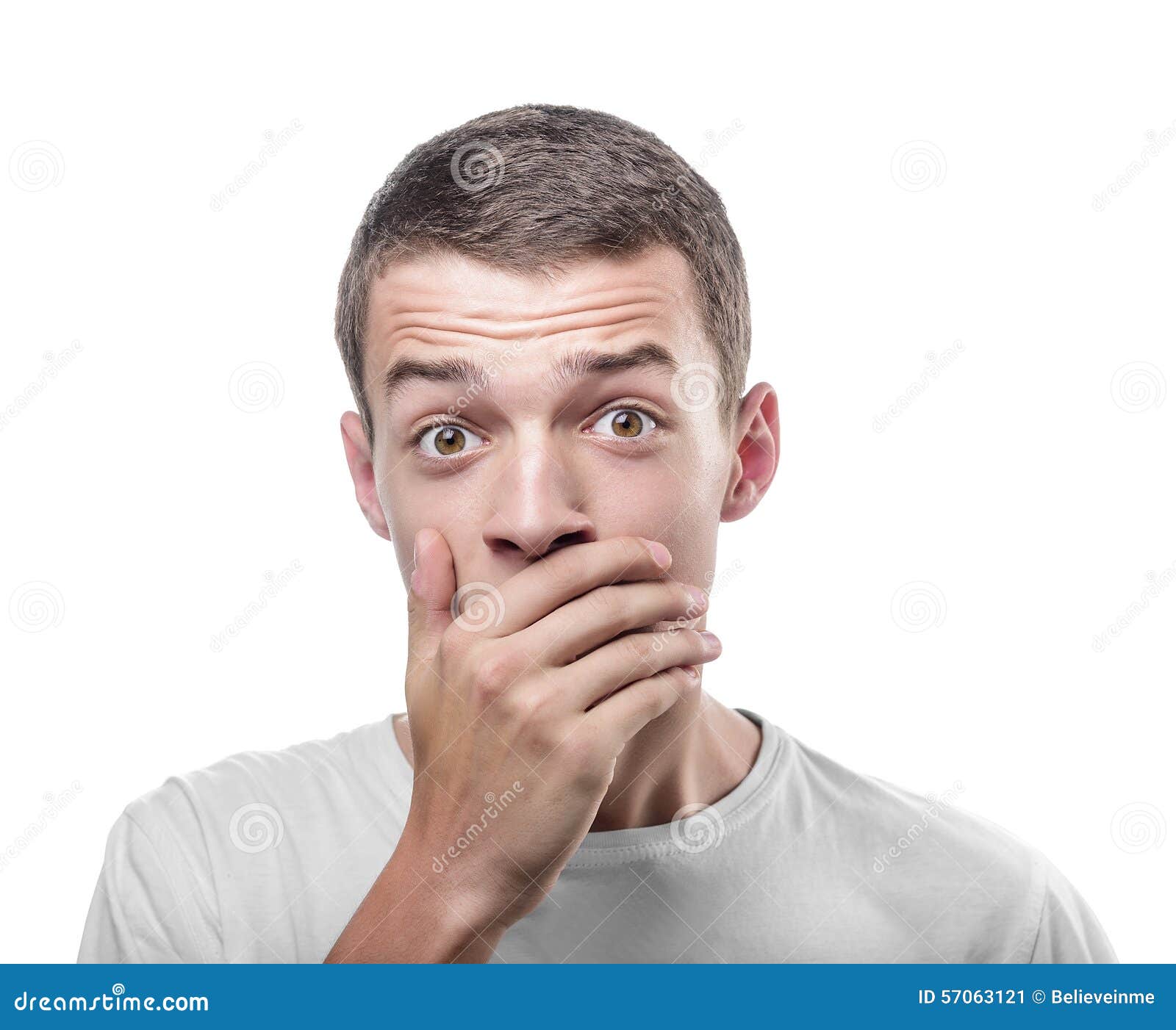 Amazed man stock image. Image of scream, business, expression - 57063121