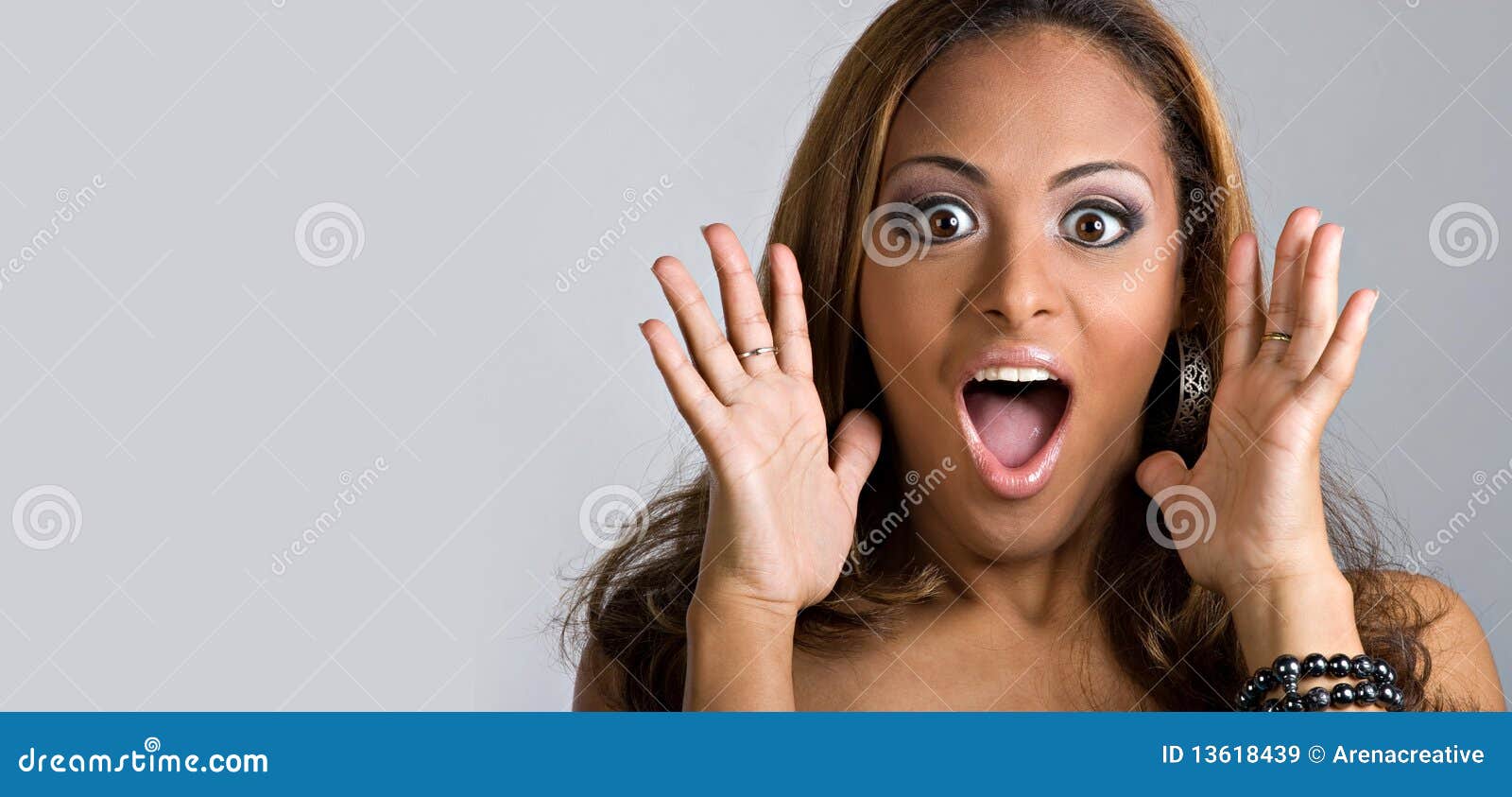 Amazed Woman stock image. Image of copyspace, amazement - 13618439