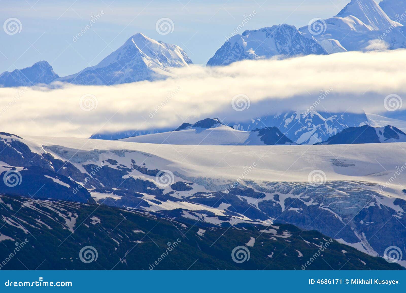 Amazing Alaska stock image. Image of ocean, glacier, sliding - 4686171
